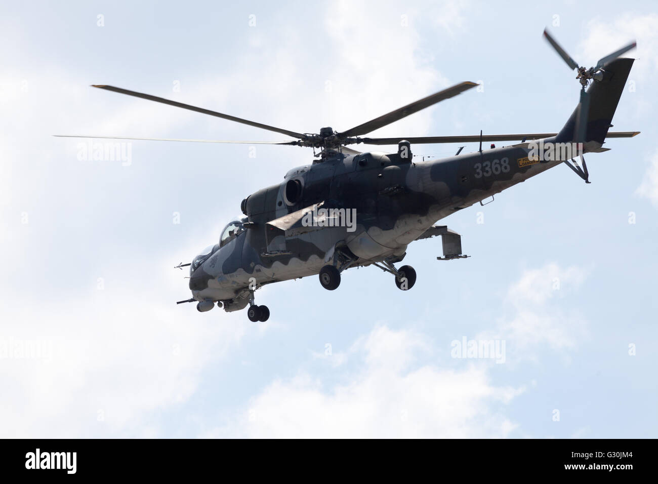 BERLIN / GERMANY - JUNE 3 2016: Czech Mil Mi - 24 Hind attack ...
