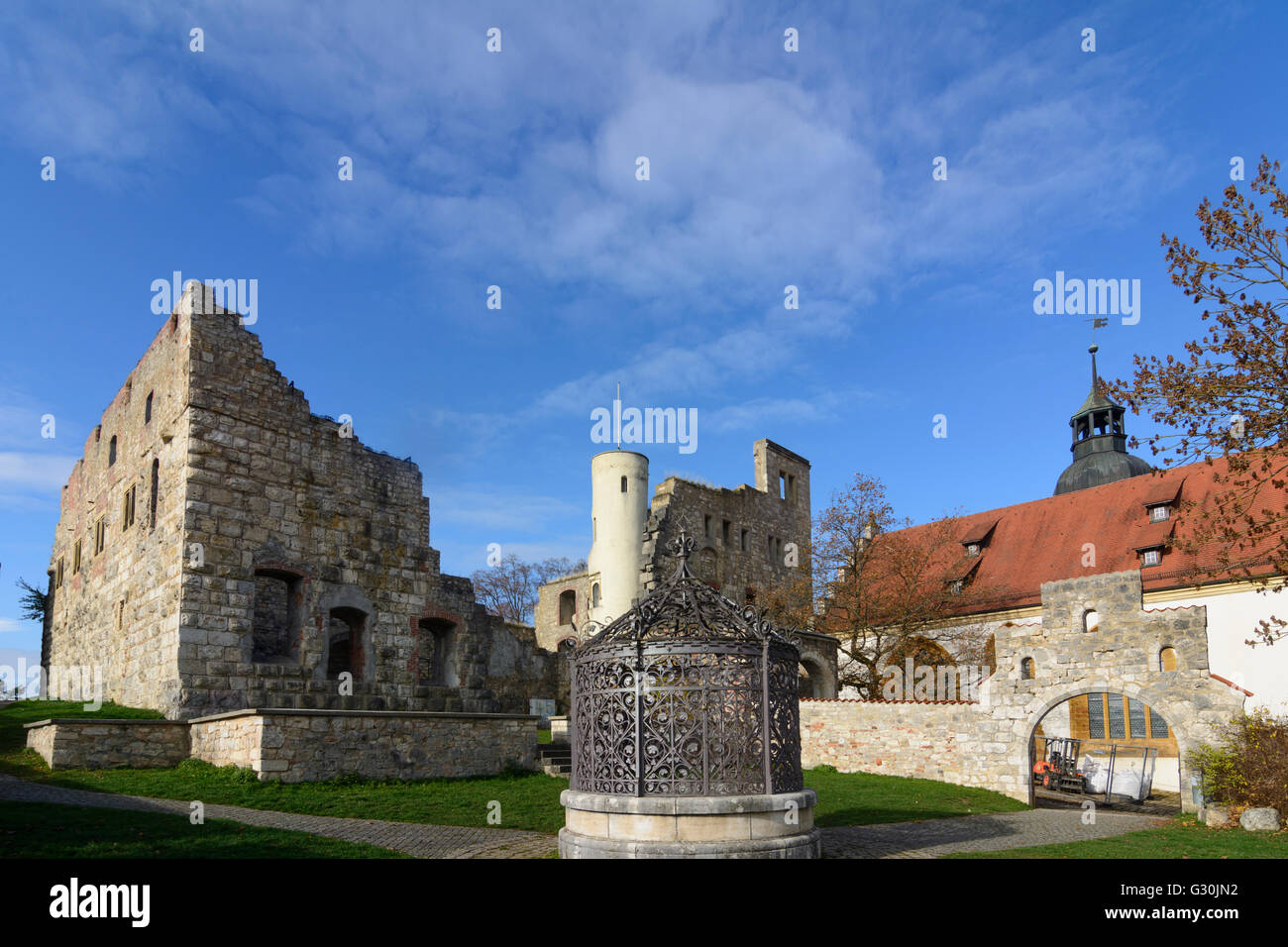 Hellenstein castle, Germany, Baden-Württemberg, Schwäbische Alb ...