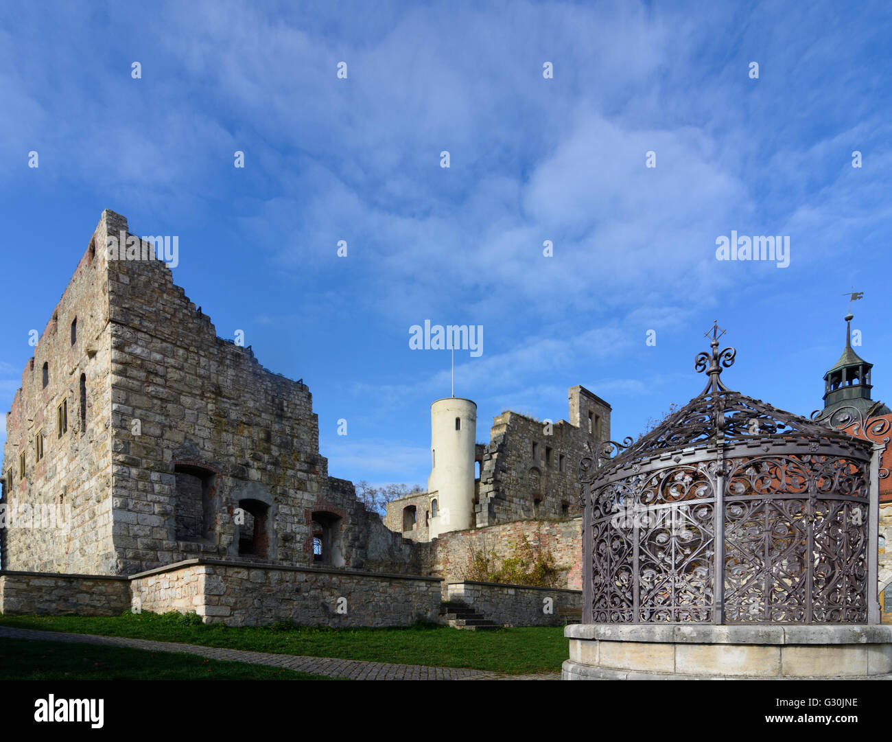 Hellenstein castle, Germany, Baden-Württemberg, Schwäbische Alb ...