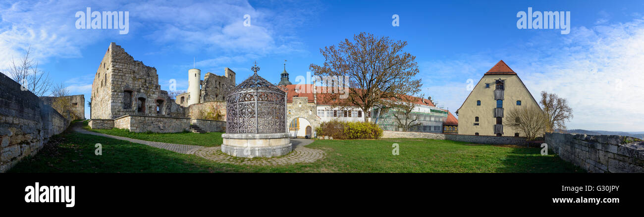 Hellenstein castle, Germany, Baden-Württemberg, Schwäbische Alb ...