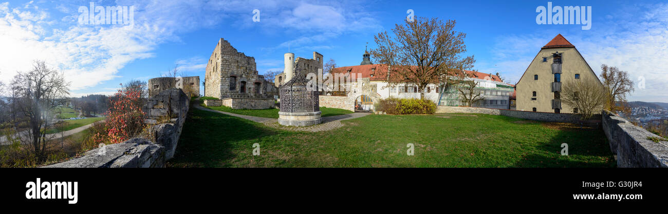 Hellenstein castle, Germany, Baden-Württemberg, Schwäbische Alb ...