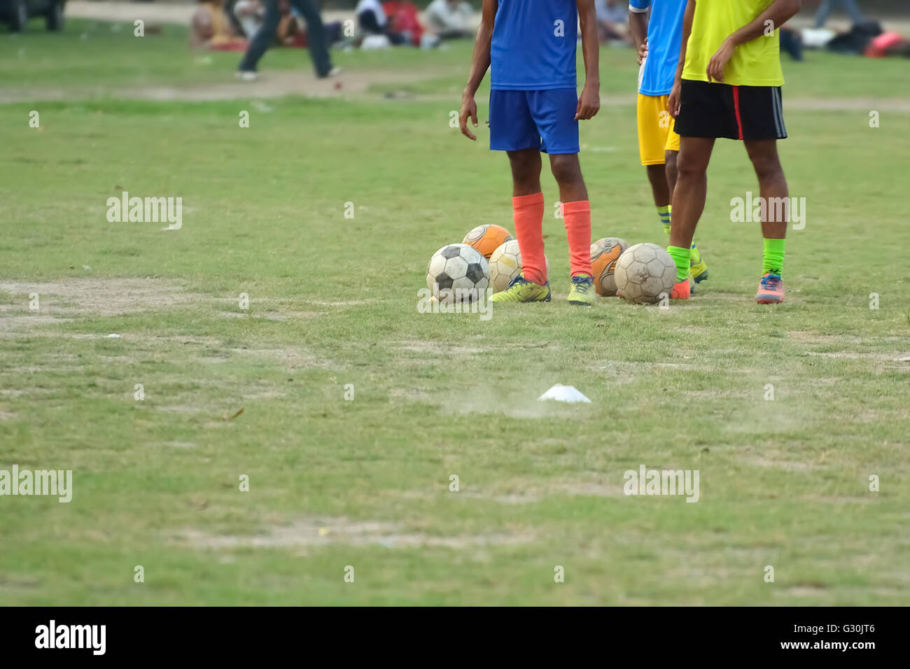 Boys are ready to practice soccer Stock Photo - Alamy