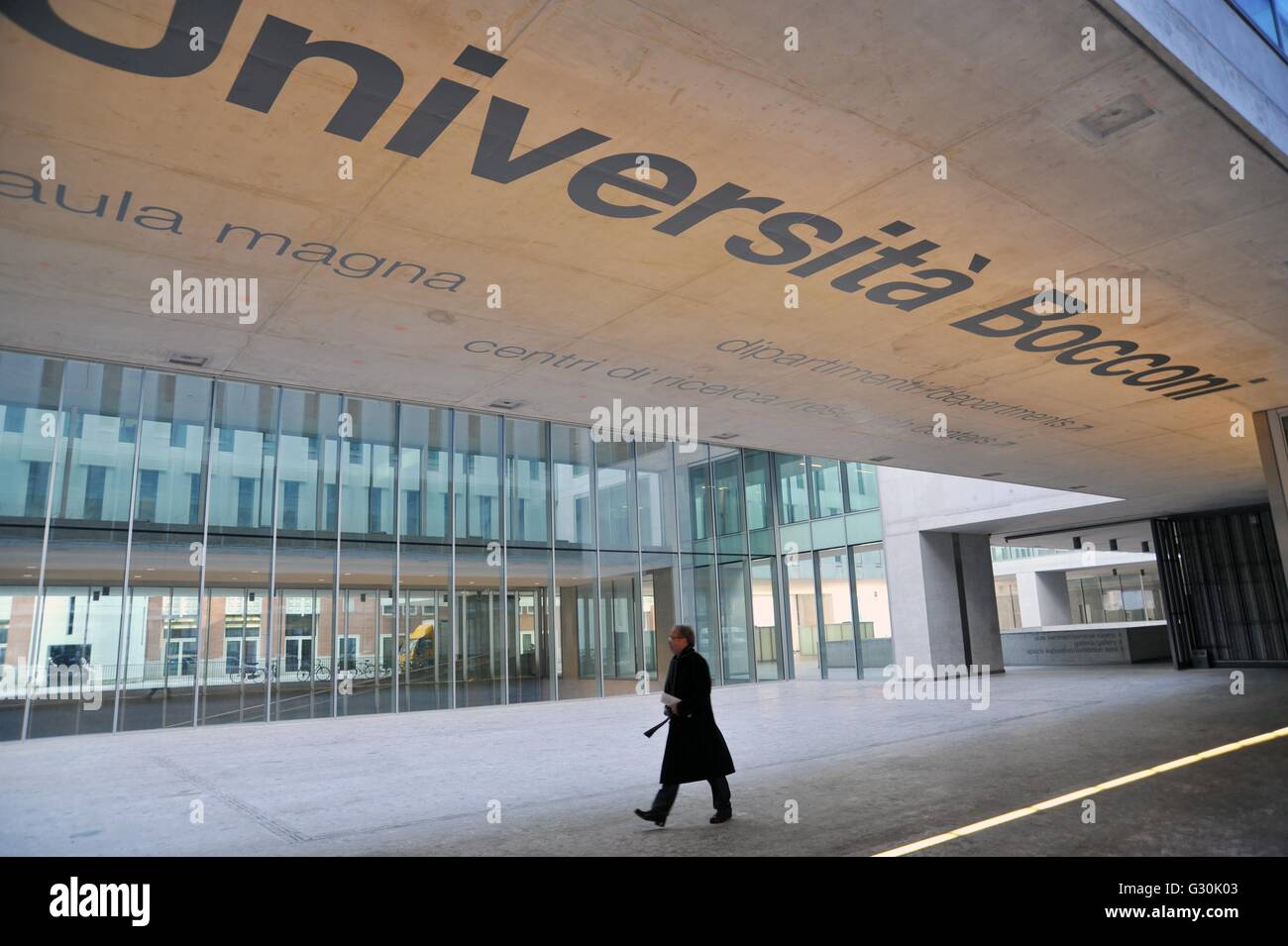 Milan (Italy), the new building of Luigi Bocconi Commercial University ...