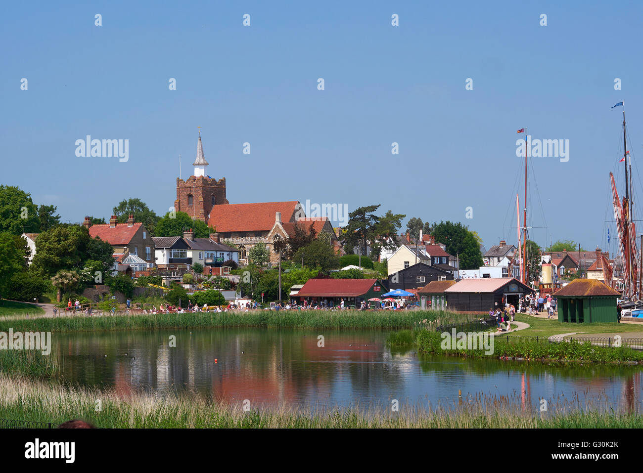 Maldon promenade park, Essex, England, UK - Spring 2016 Stock Photo - Alamy