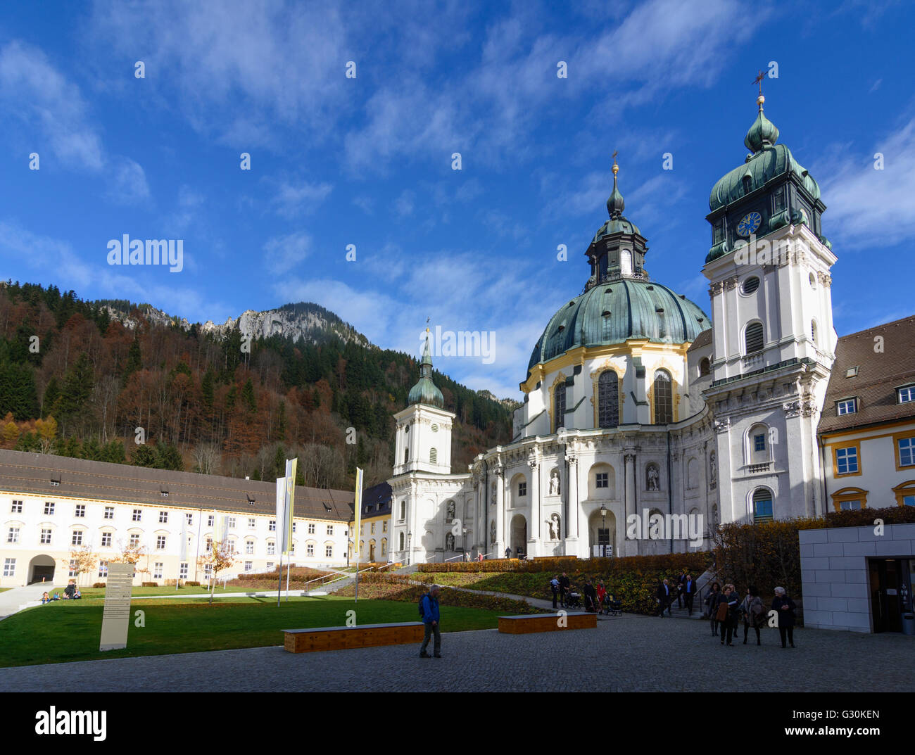 Ettal Abbey, Germany, Bayern, Bavaria, Oberbayern, Upper Bavaria, Ettal ...