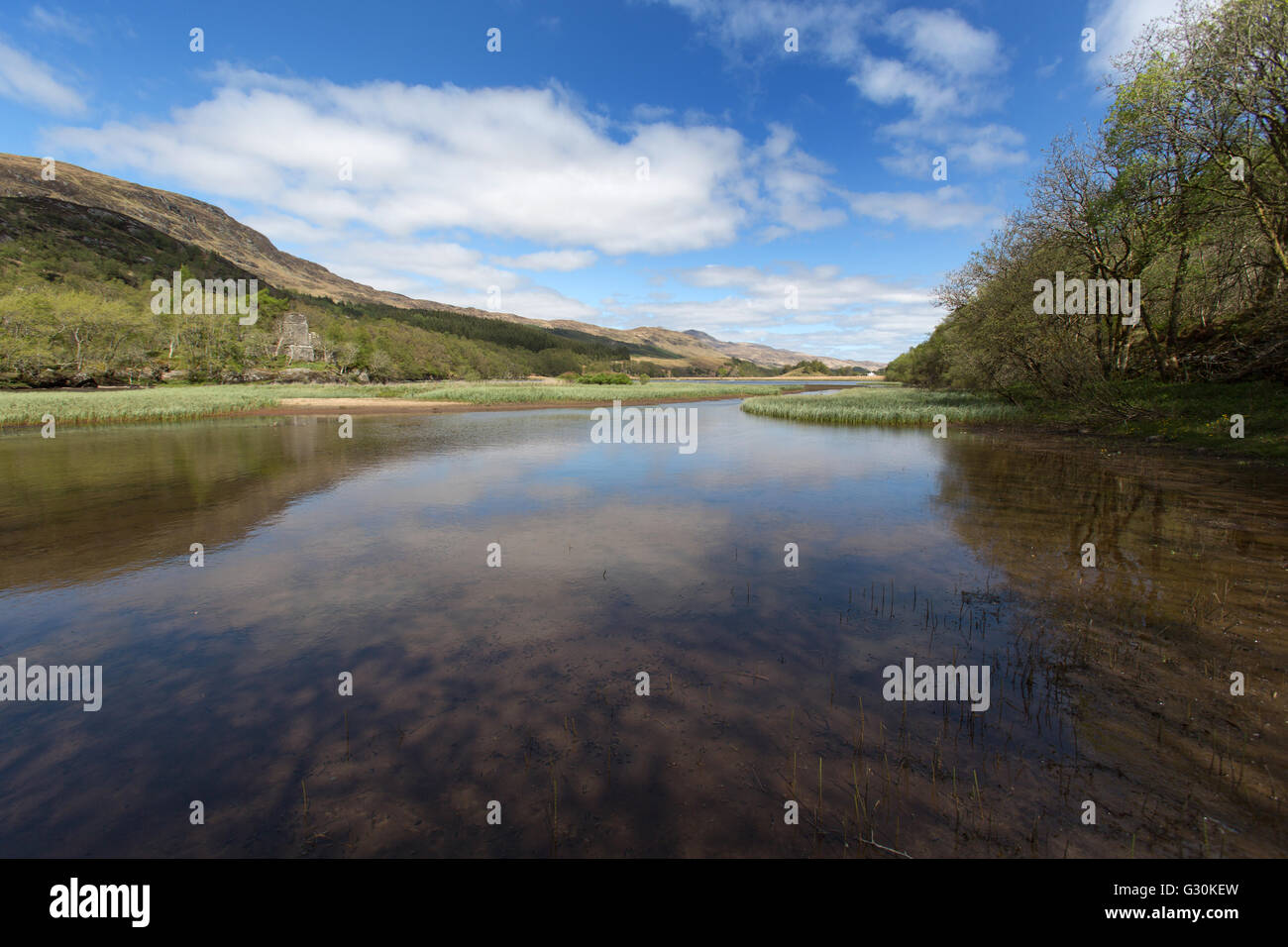 Loch Dochart, Scotland. Picturesque view of Loch Dochart, with the ...
