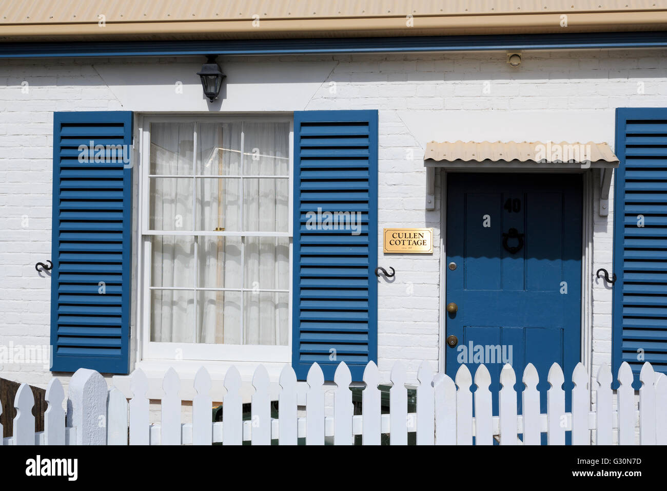 Arthur Circus, Historic Battery Point District, Hobart, Tasmania Island ...