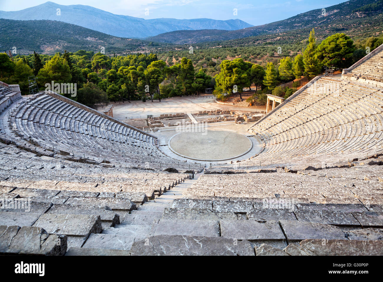 Epidaurus amphitheatre in Greece Stock Photo - Alamy