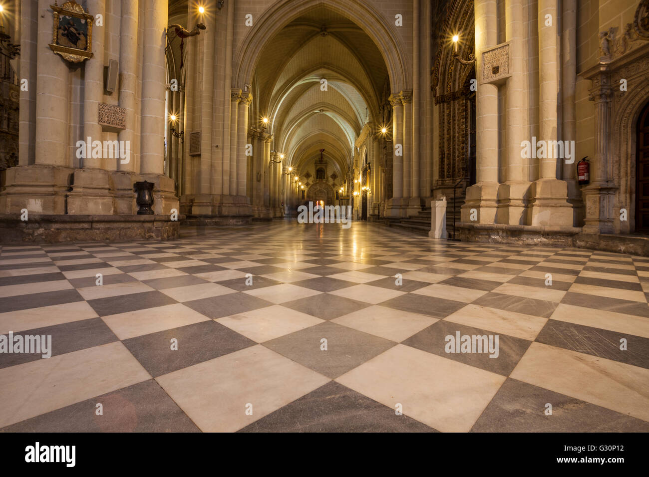 Interior of Toledo cathedral, Castile-La Mancha, Spain Stock Photo - Alamy
