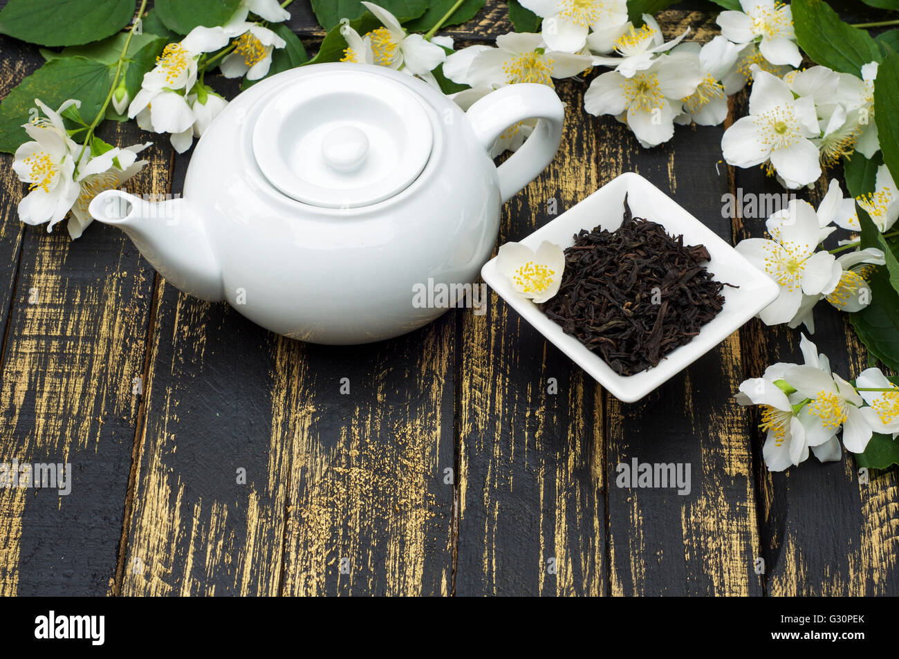 Jasmine flowering tea hi-res stock photography and images - Alamy