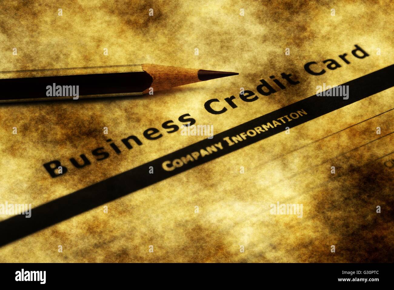 Business credit card application Stock Photo - Alamy