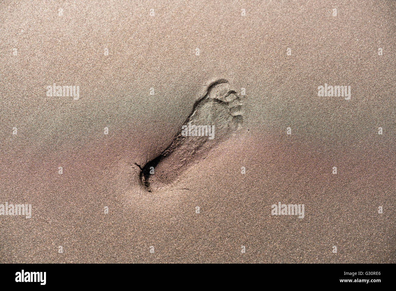 Human man footprint hi-res stock photography and images - Alamy