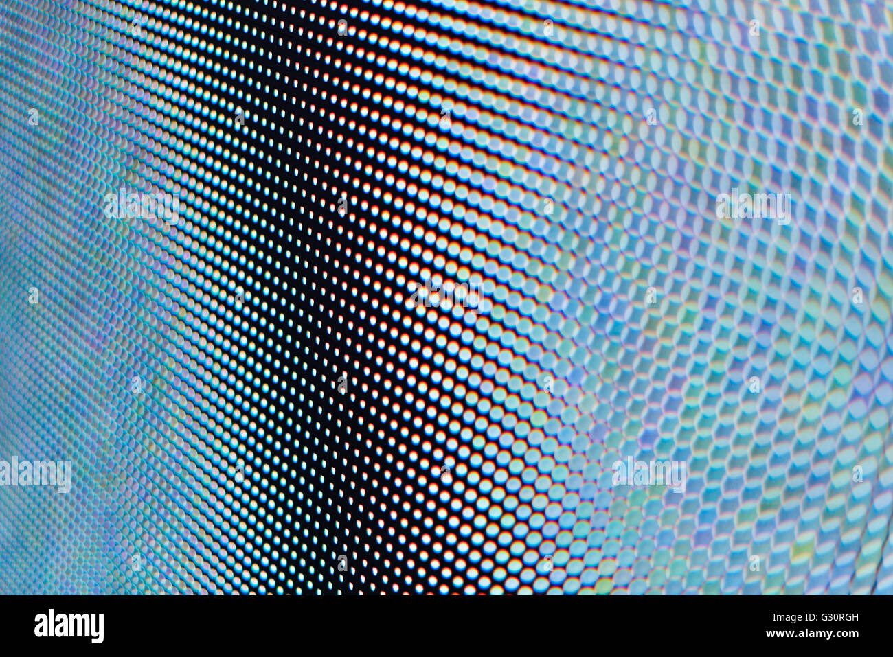 MACRO VIEW OF LED SCREEN DISPLAY WITH LOW DEPTH OF FIELD AND BOKEH ...