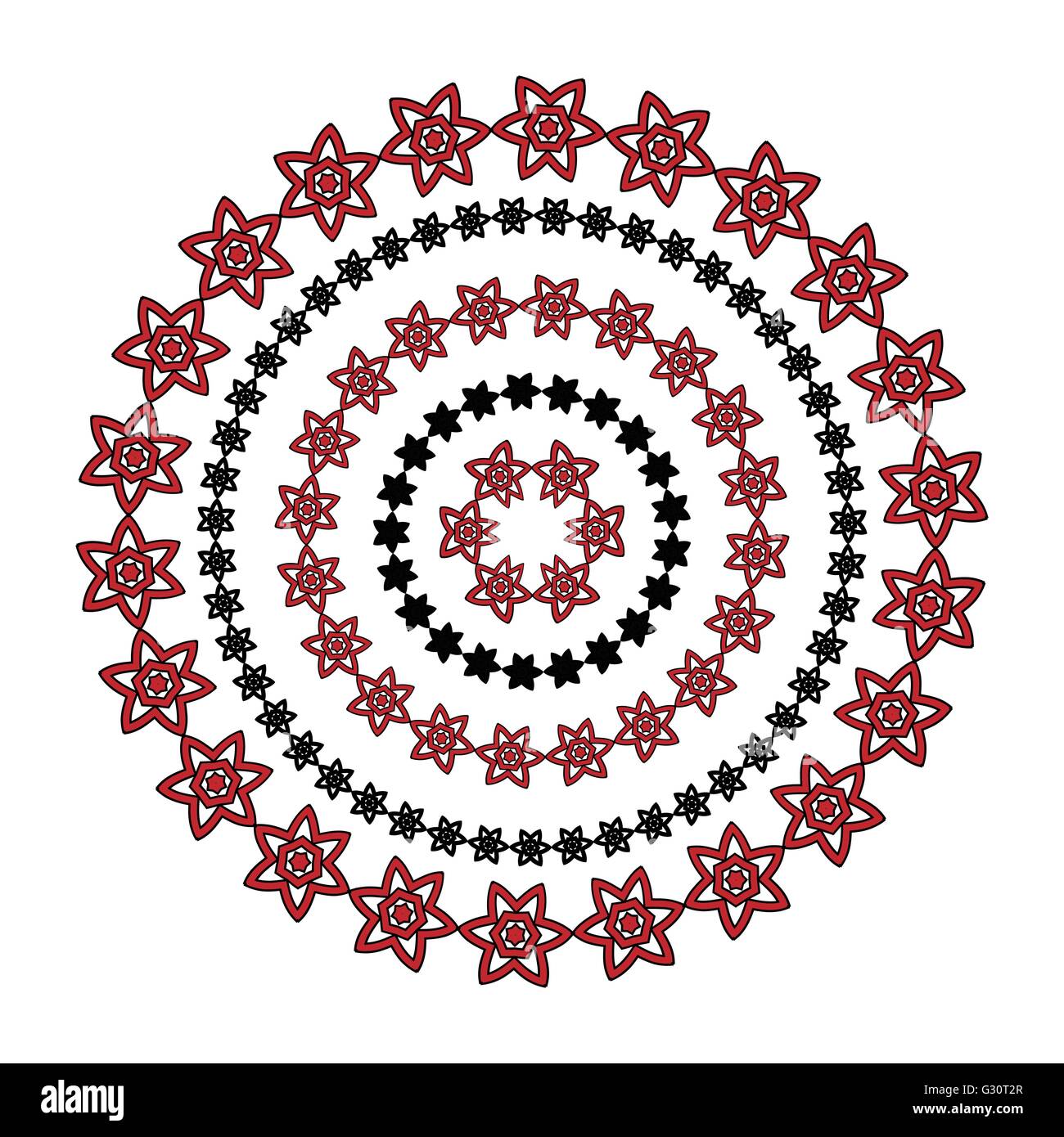 Primitive simple red modern pattern Stock Vector Image & Art - Alamy