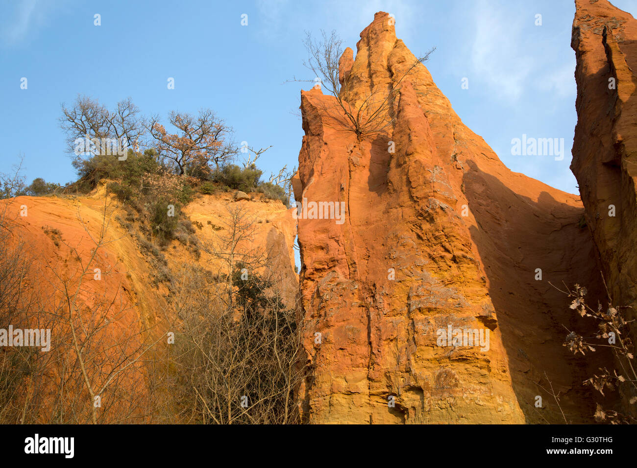 Ochres Deposits in Rustrel, Provence, Luberon, France Stock Photo - Alamy