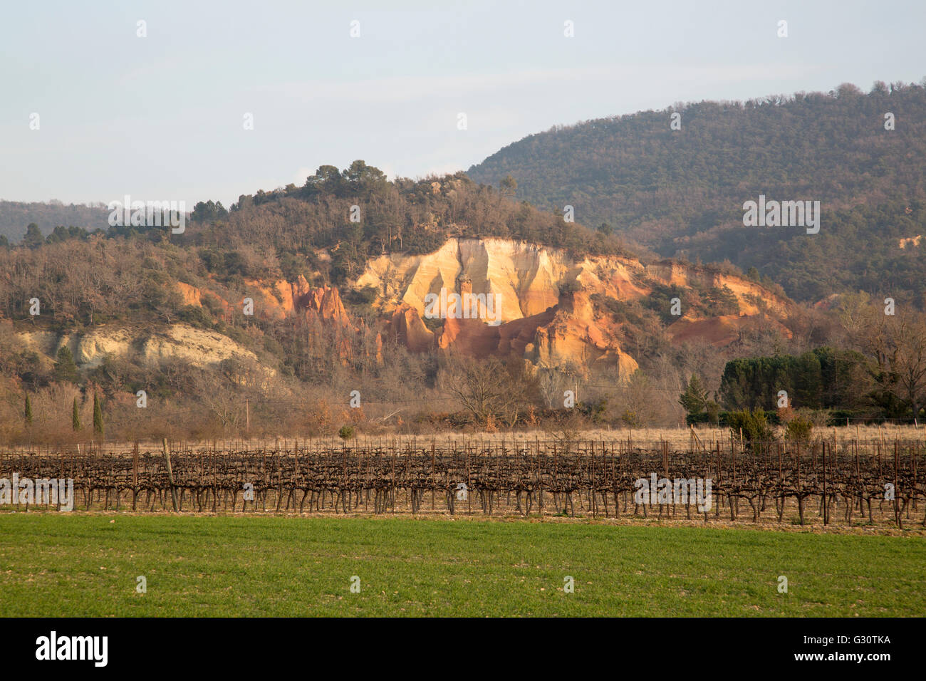 Ochres Deposits in Rustrel, Provence, Luberon, France Stock Photo - Alamy