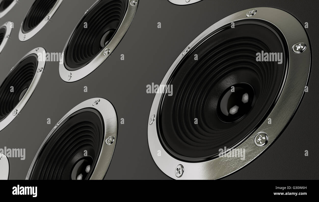 sound speakers stereo system Hi-Fi Stock Photo - Alamy