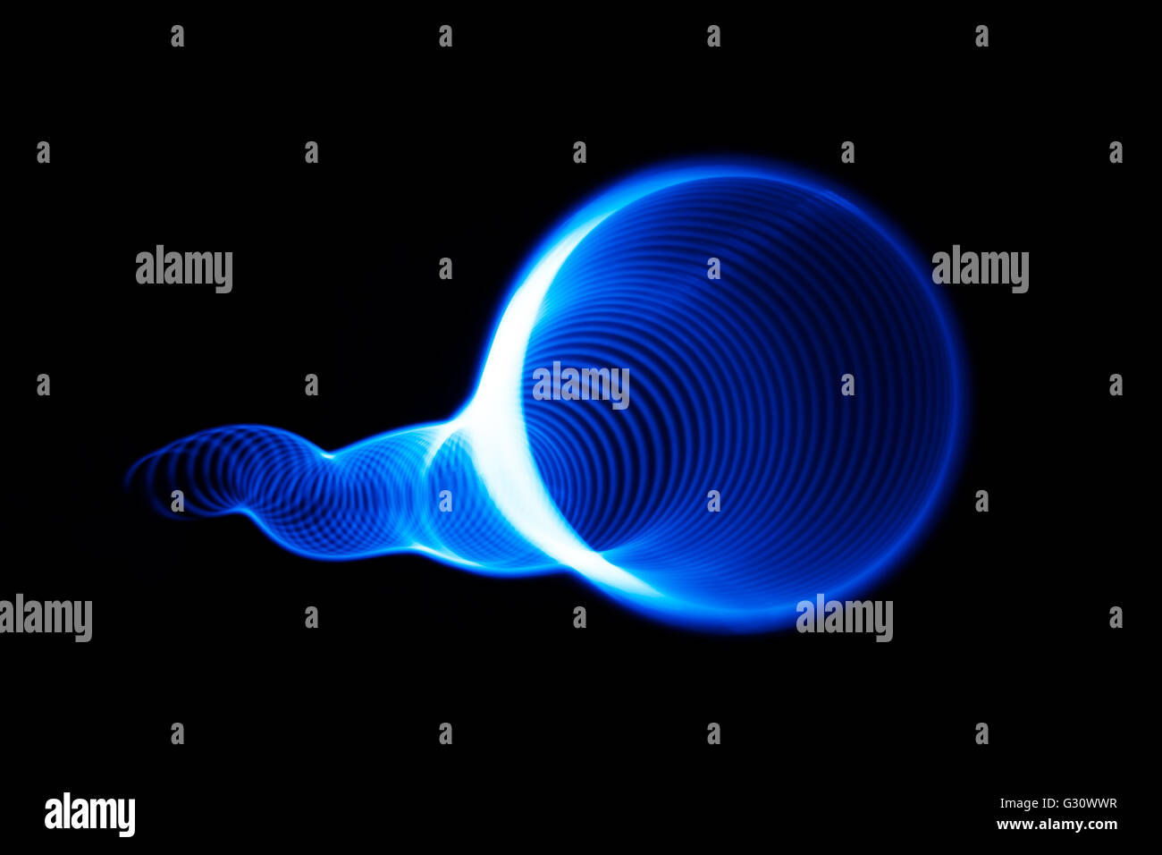 Sound waves in the dark Stock Photo - Alamy