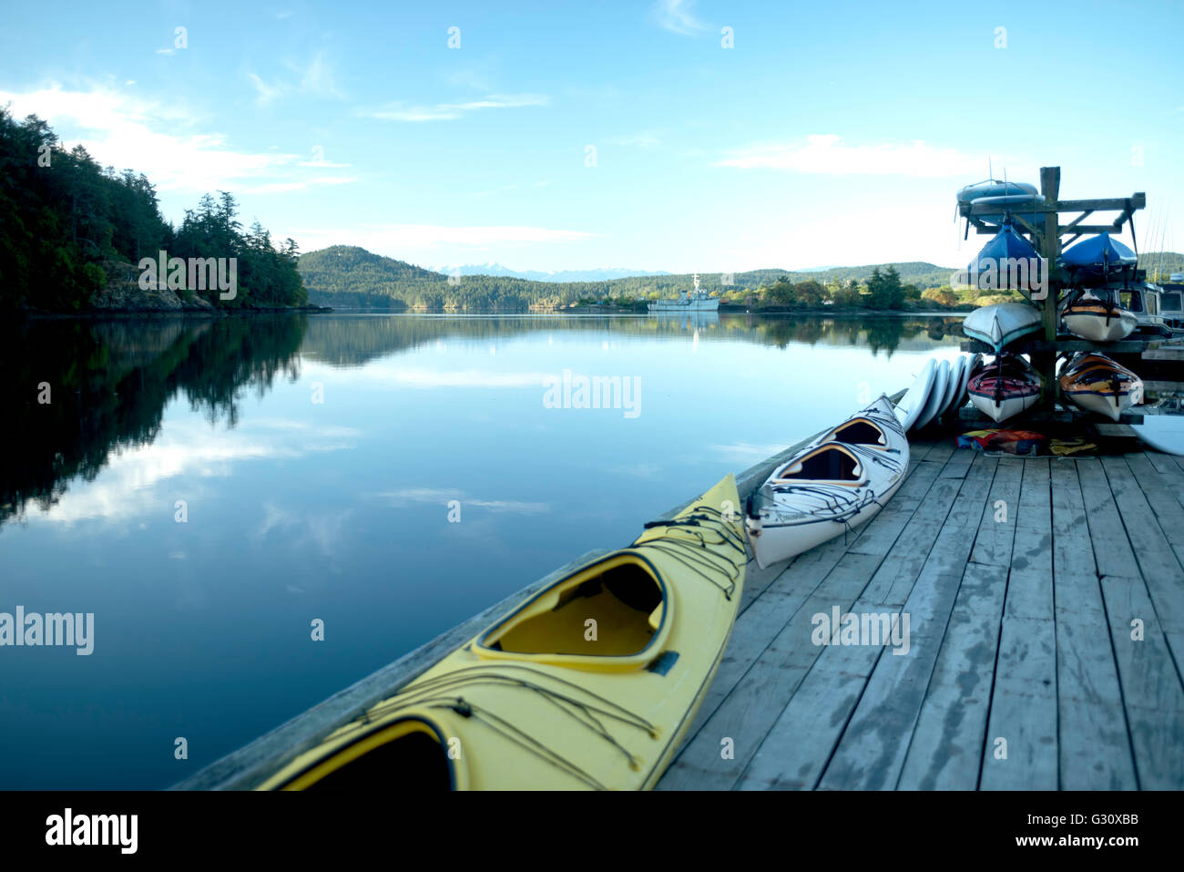 Fresh morning in Sooke Basin Stock Photo - Alamy