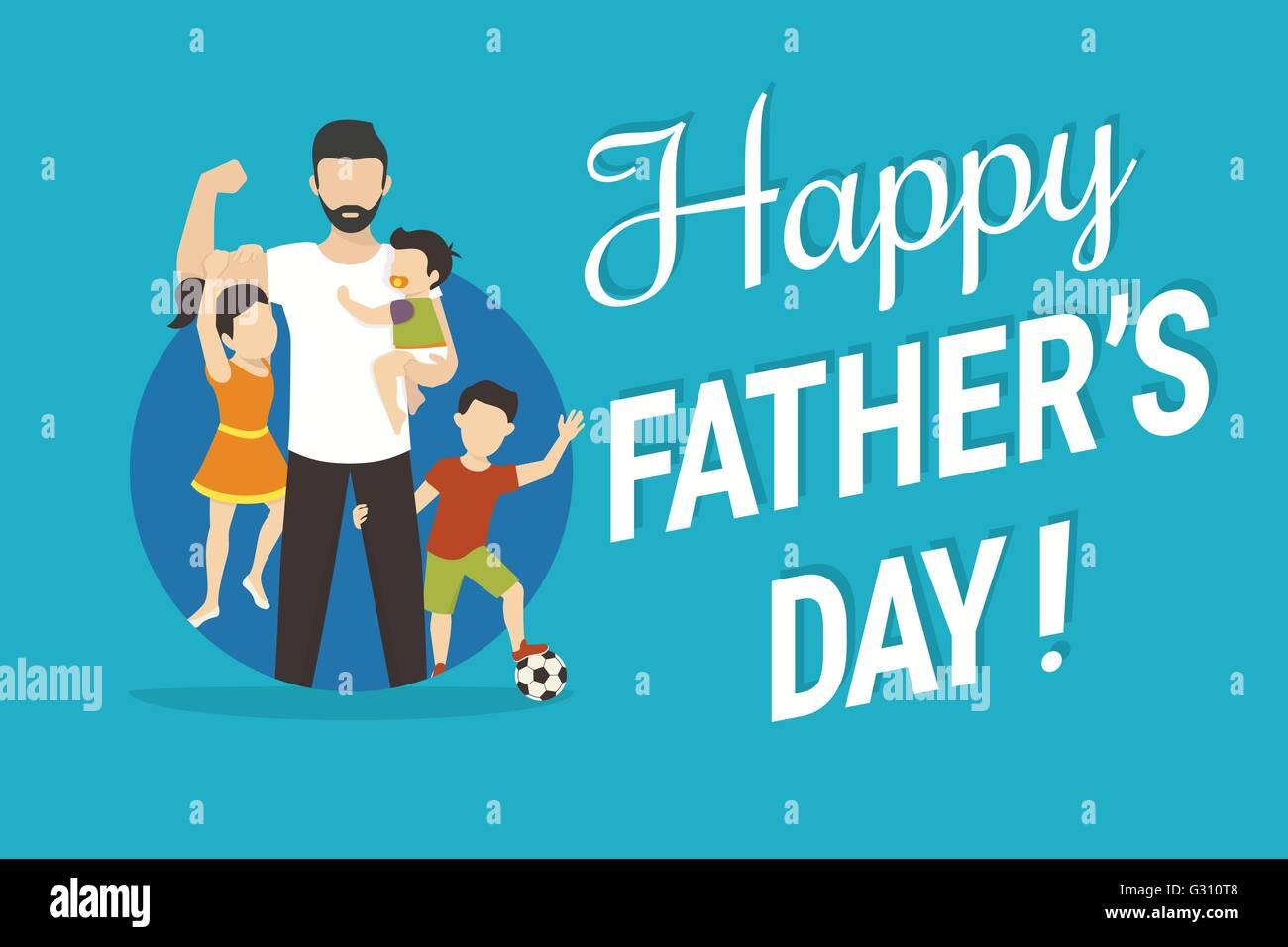 Happy fathers day Stock Vector Image & Art - Alamy