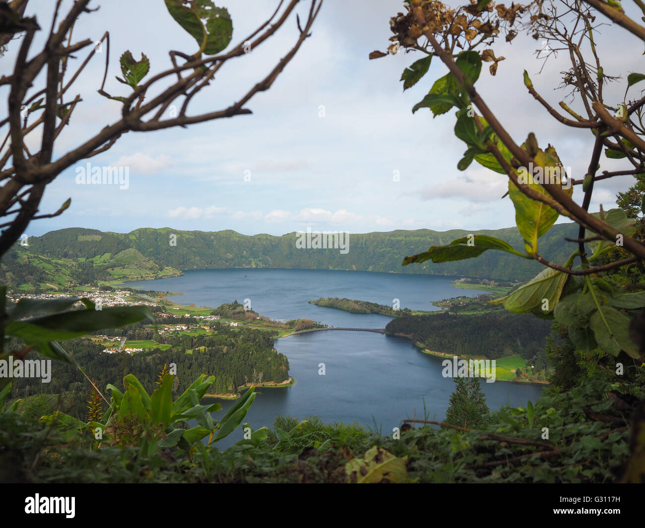 Seven Cities lakes seen between the bushes Stock Photo - Alamy