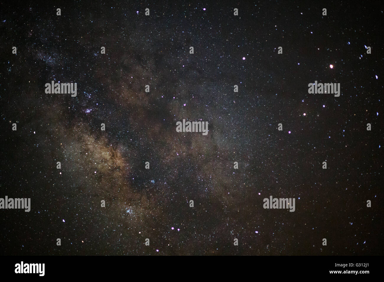 Milky Way galaxy, Long exposure photograph, with grain Stock Photo - Alamy