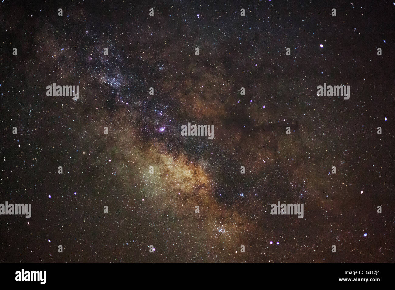 Milky Way galaxy, Long exposure photograph, with grain Stock Photo - Alamy