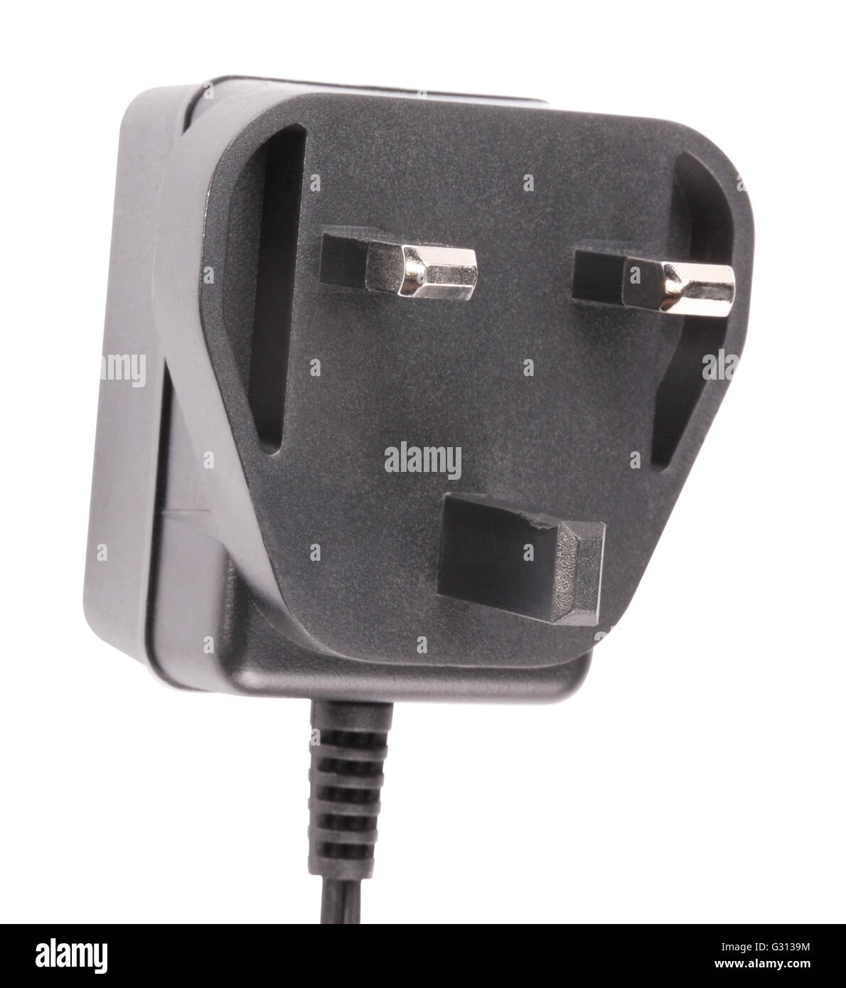 UK Outlet Plug with Cord Isolated Stock Photo - Alamy