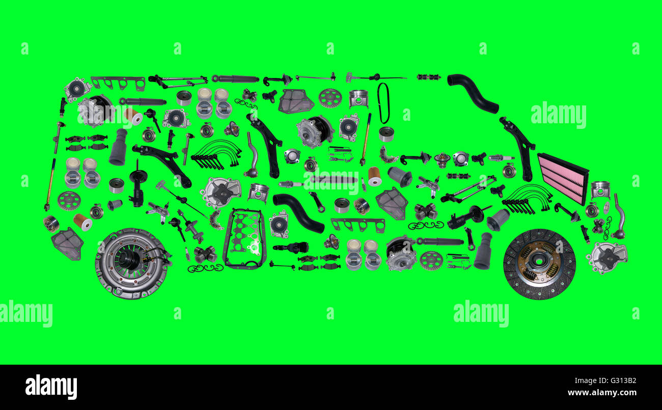 Images bus assembled from new spare parts Stock Photo - Alamy