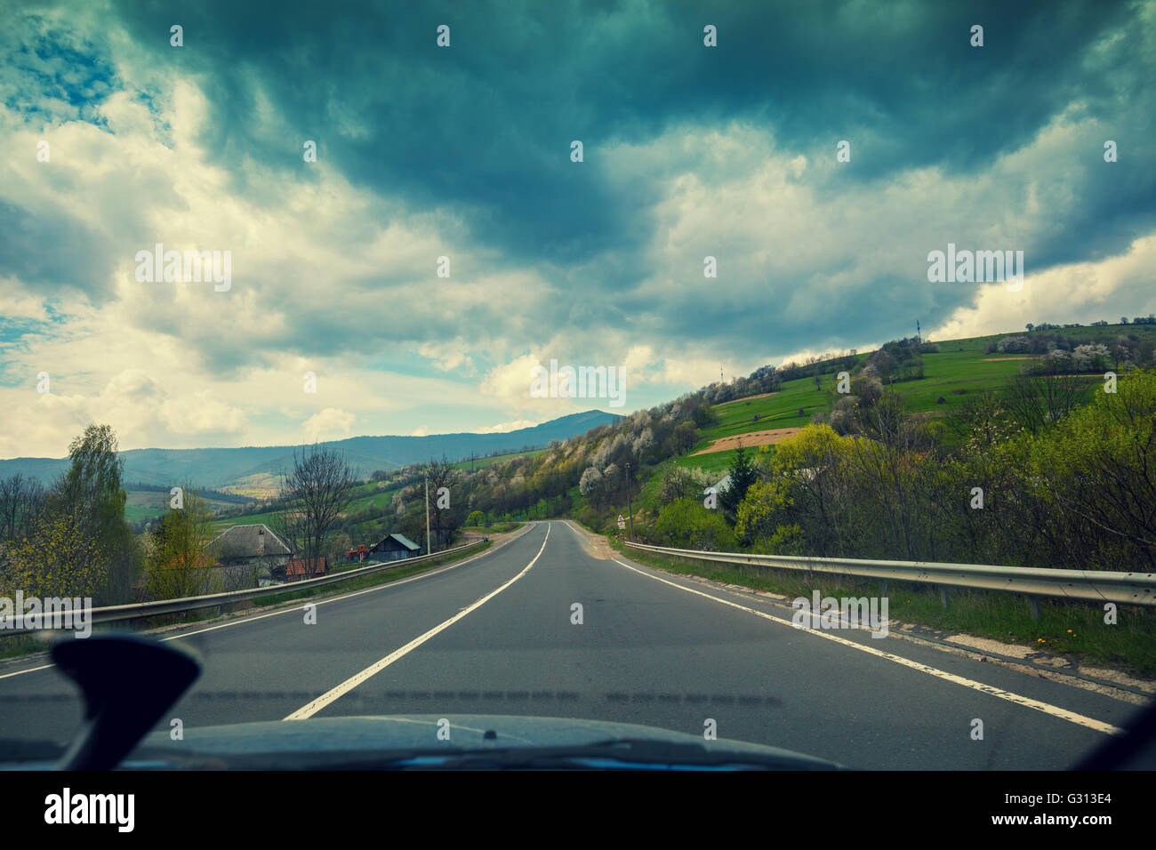 View from windscreen hi-res stock photography and images - Alamy