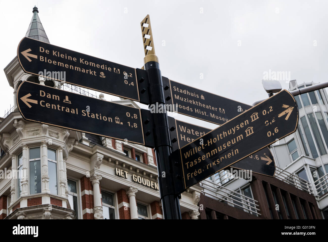 Road signs amsterdam holland netherlands hi-res stock photography and ...