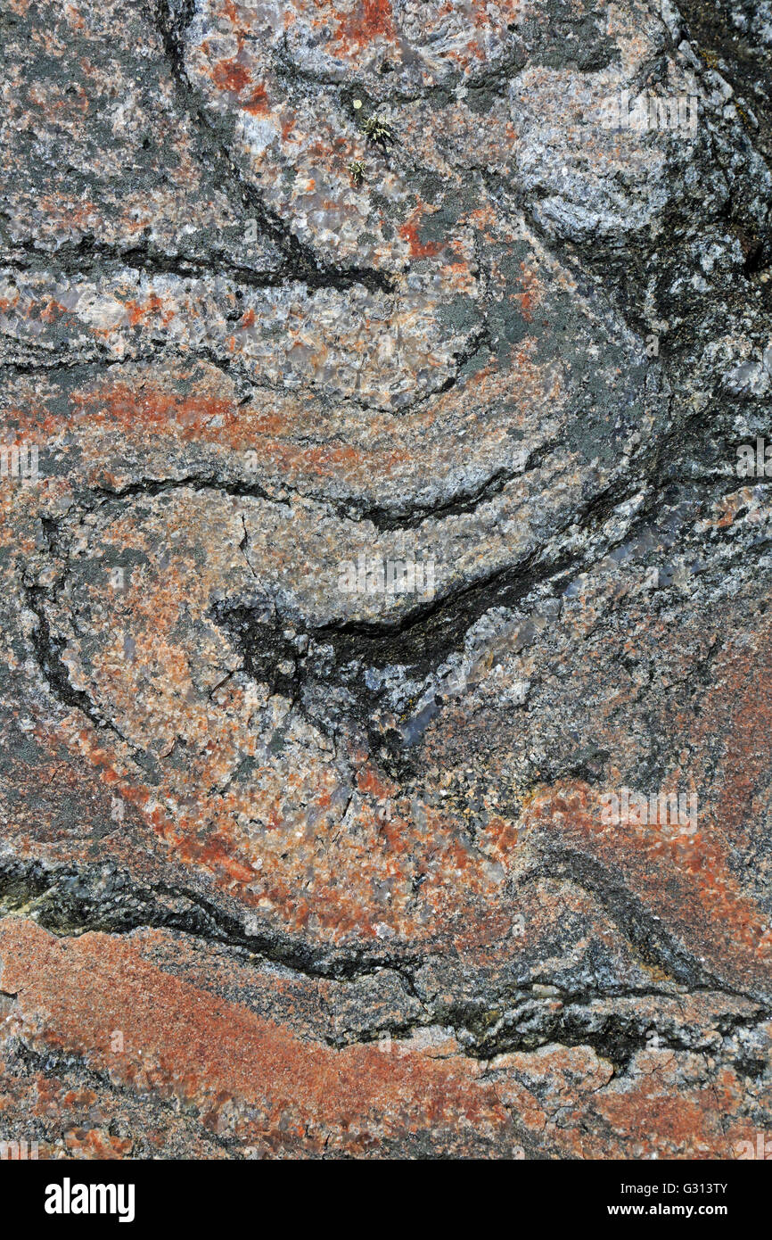 Colourful stone patterns taken on the Island of Scarp in the Outer ...