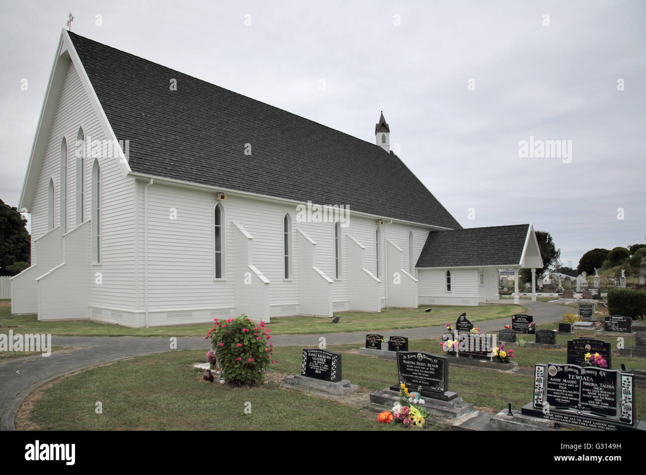 rangiatea church in otaki north island new zealand Stock Photo - Alamy
