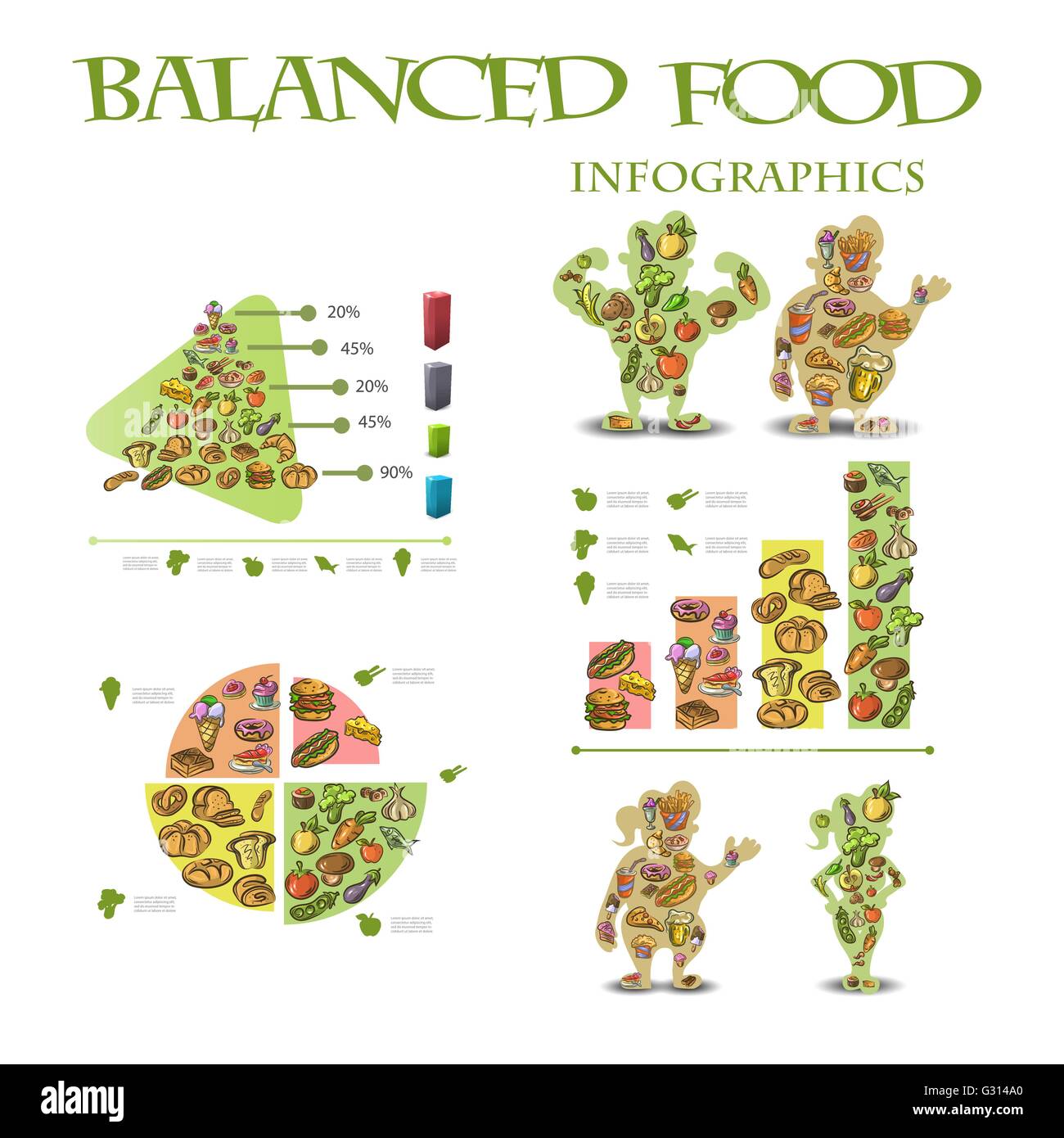 info graphics health diet Stock Vector Image & Art - Alamy