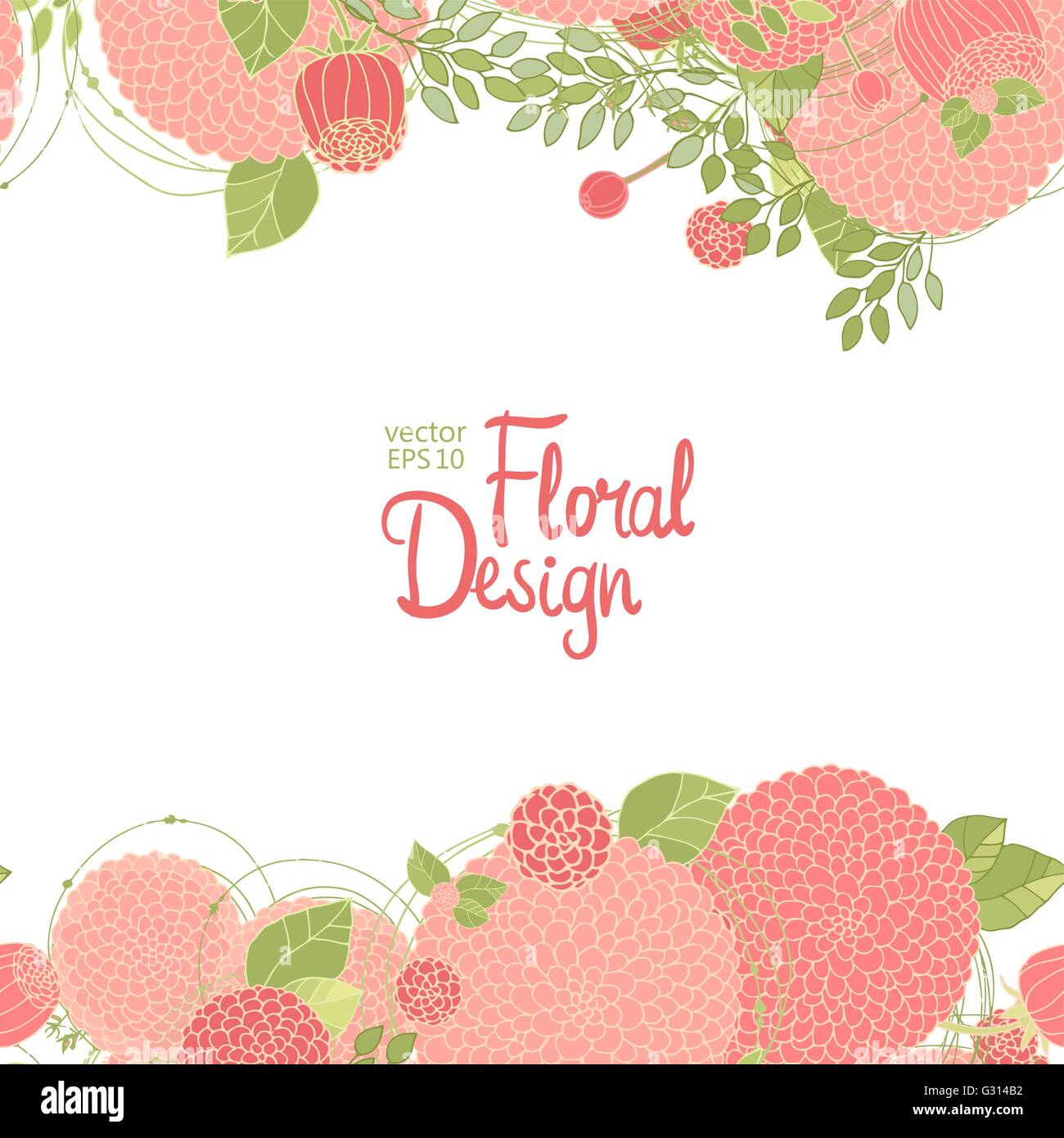 Abstract floral border Stock Vector Image & Art - Alamy