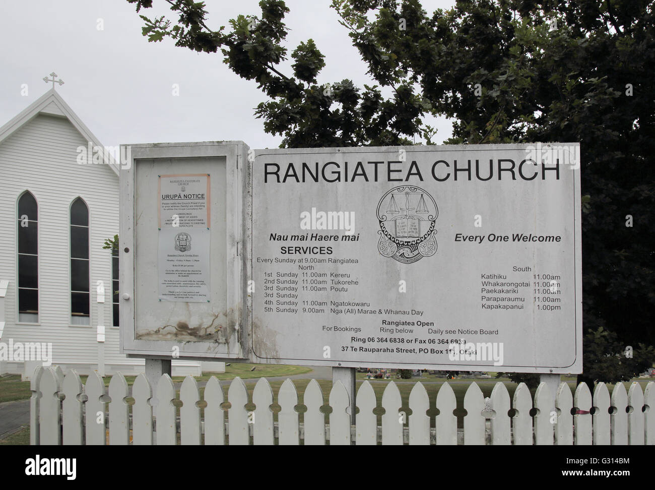 rangiatea church in otaki north island new zealand Stock Photo - Alamy