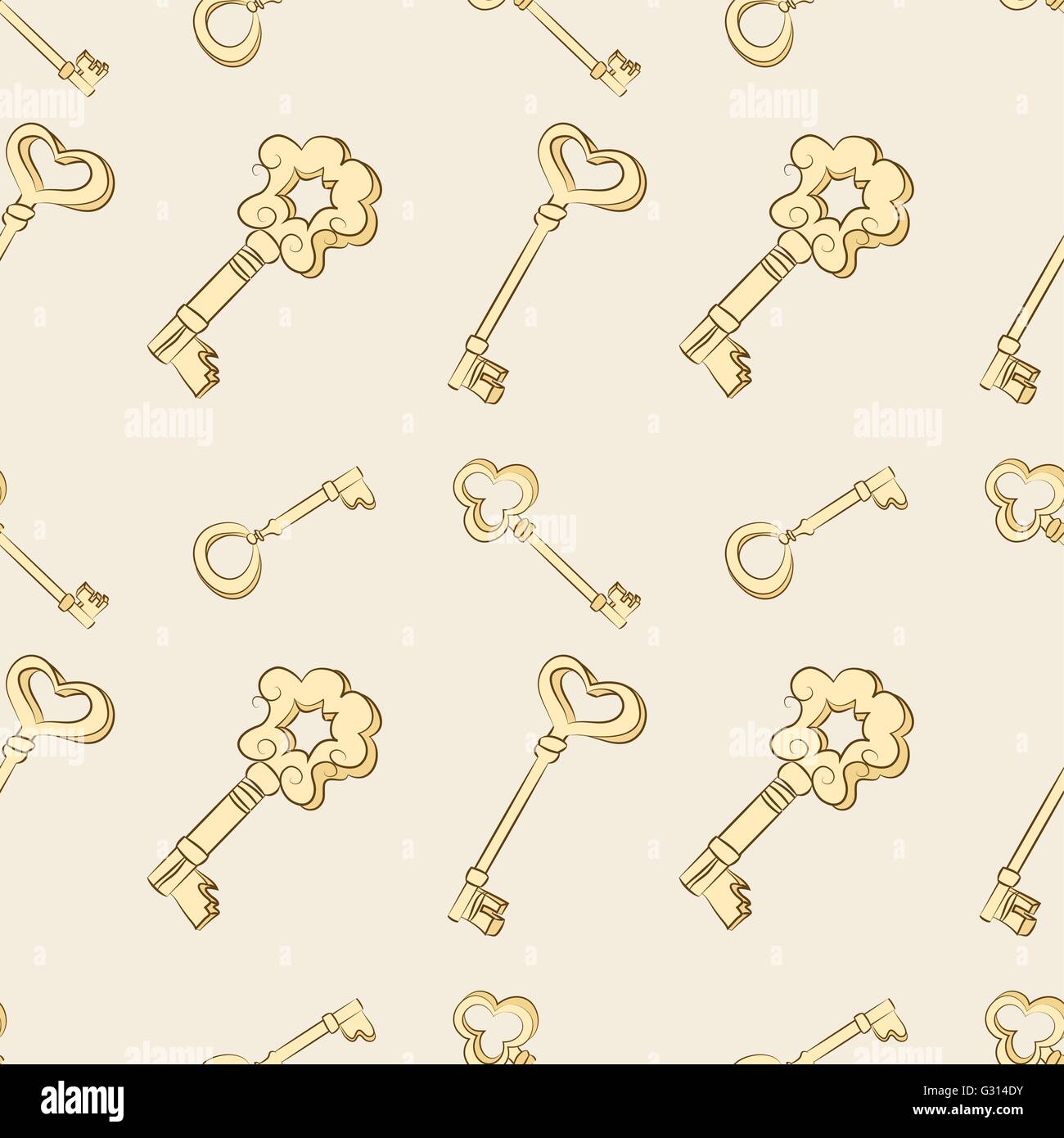 Seamless keys pattern Stock Vector Image & Art - Alamy