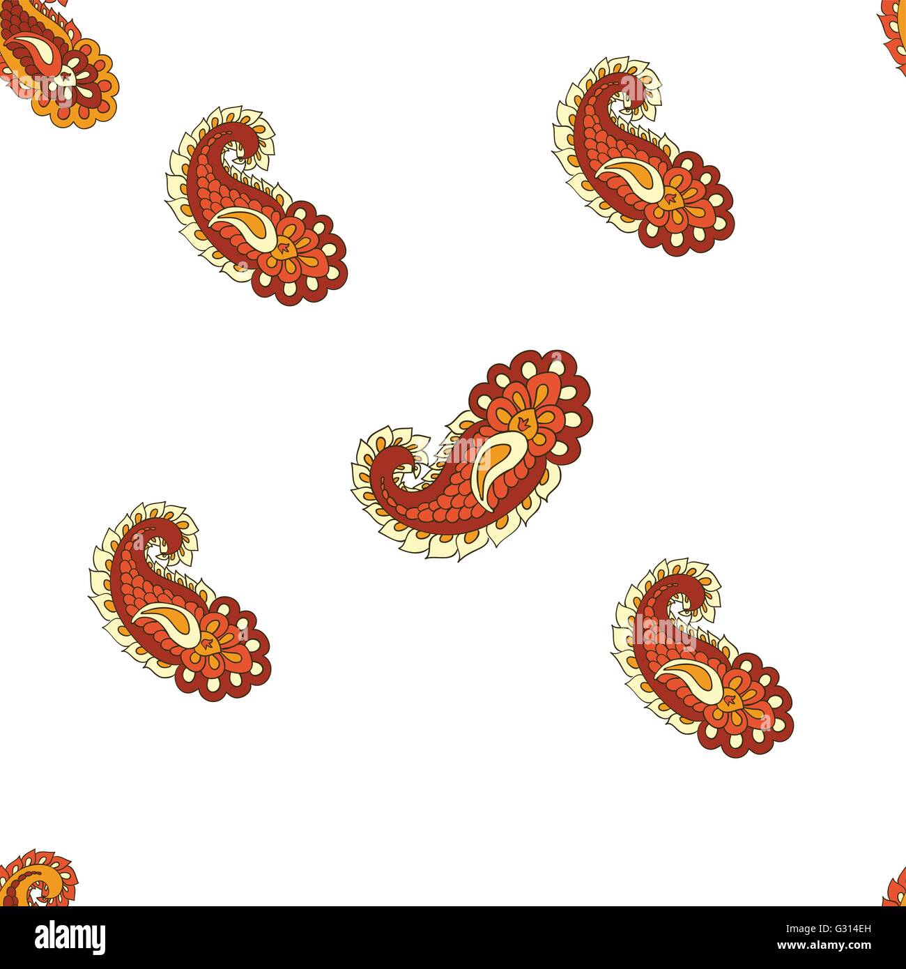 Seamless paisley pattern Stock Vector Image & Art - Alamy