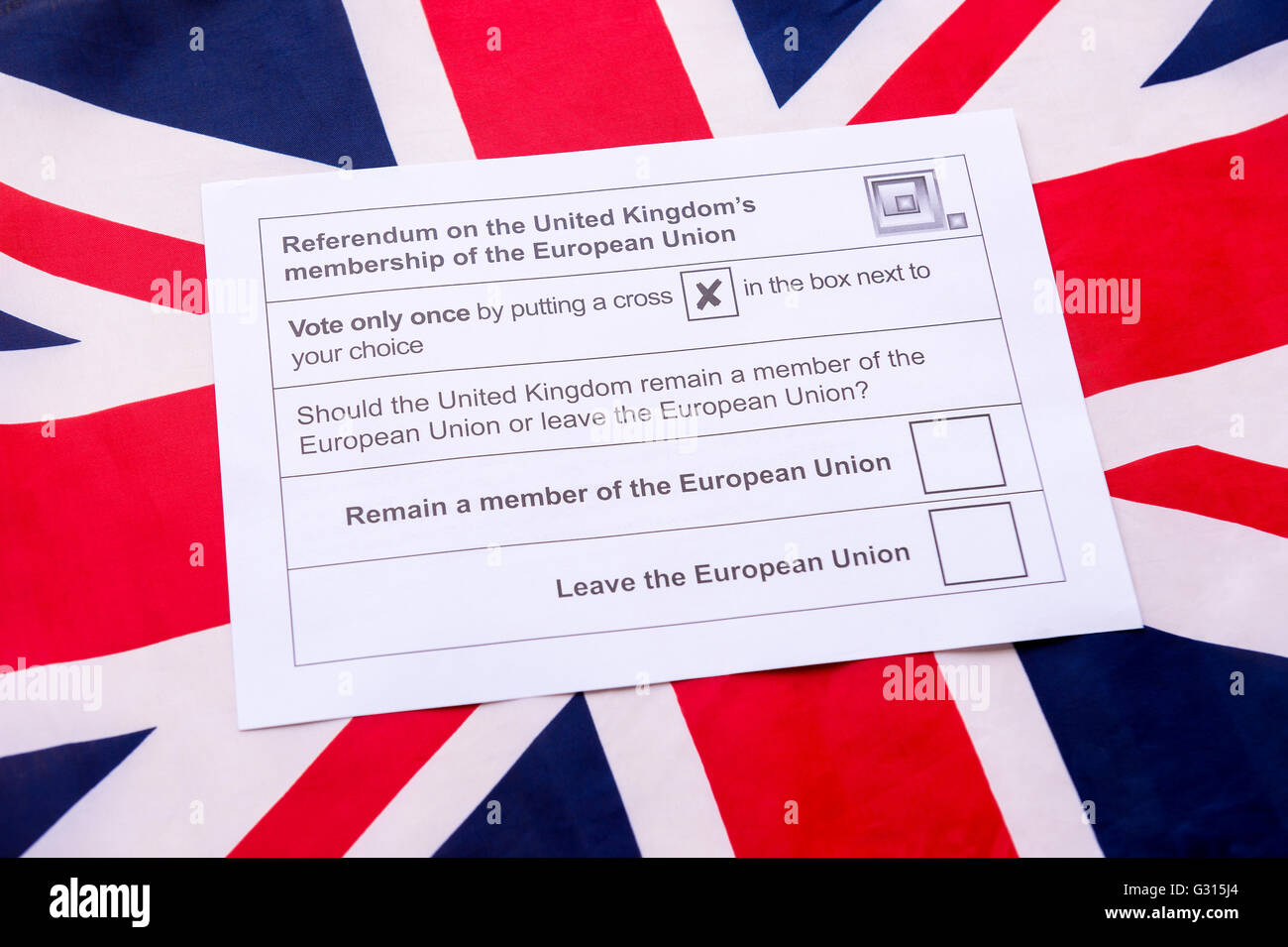 Referendum voting slip brexit hi-res stock photography and images - Alamy