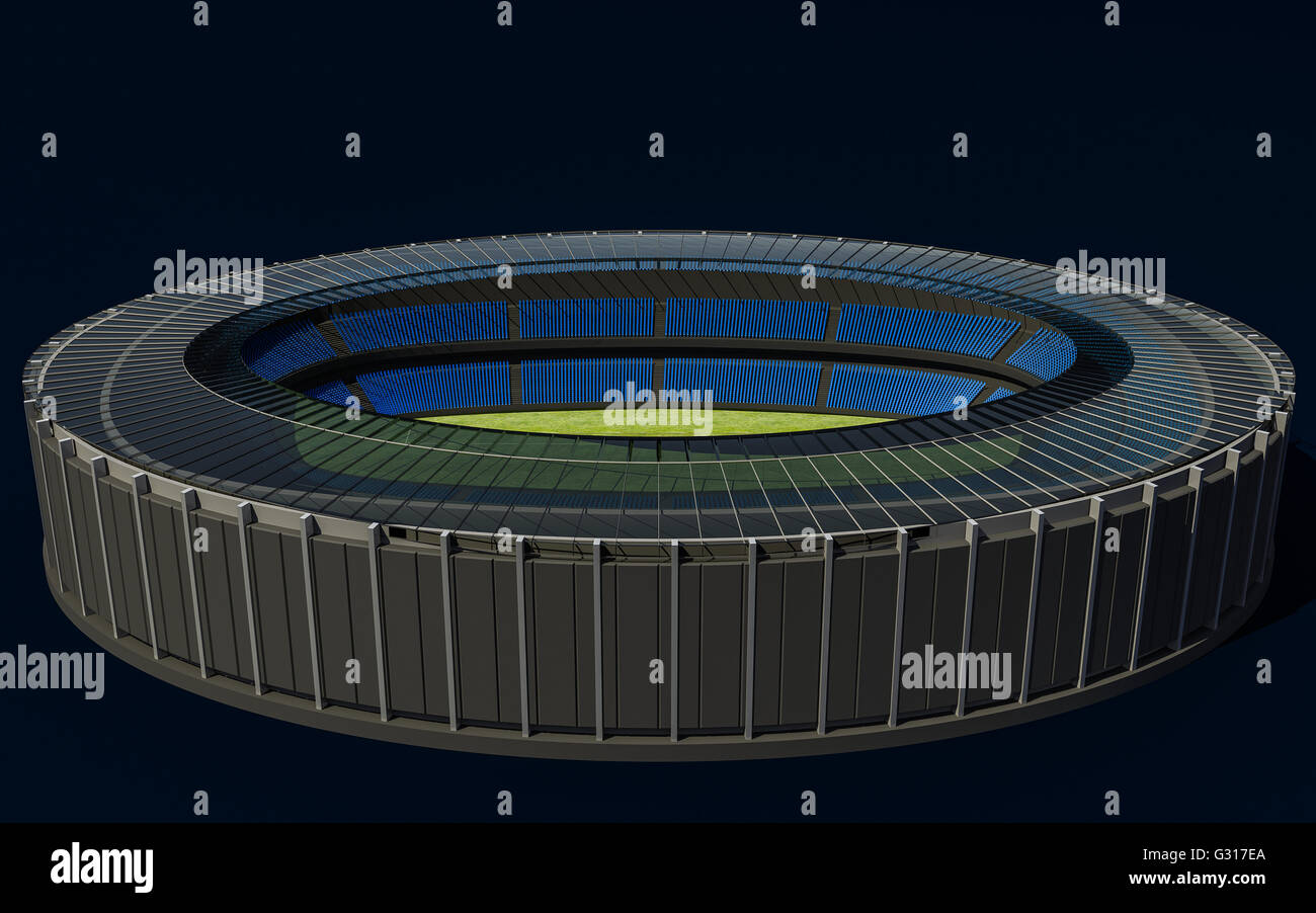 illustration of a football stadium Stock Photo - Alamy