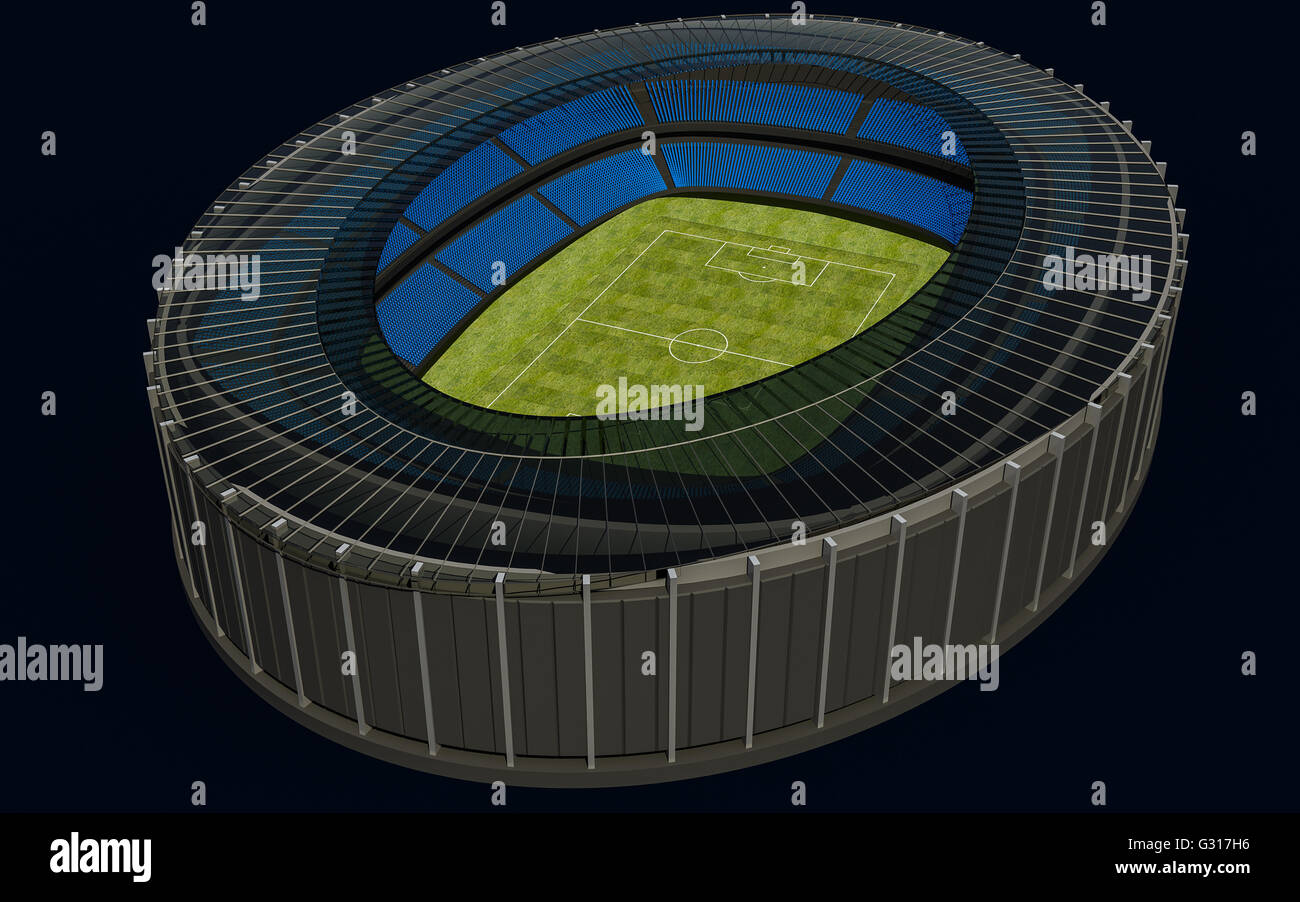 illustration of a football stadium Stock Photo - Alamy