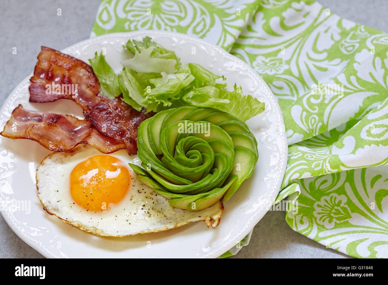 Healthy avocado breakfast hi-res stock photography and images - Alamy