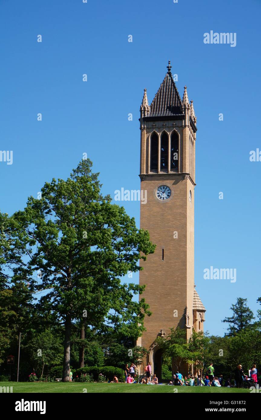 The landmark Stanton carillon bell tower campanile on the campus of ...