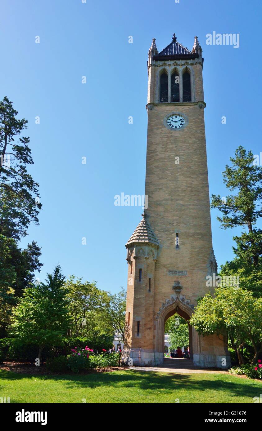 The landmark Stanton carillon bell tower campanile on the campus of ...