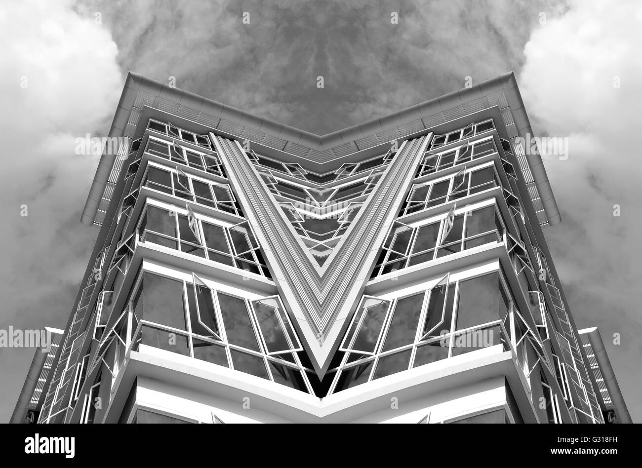 model office with sky Stock Photo - Alamy