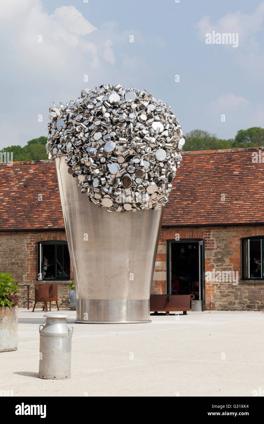Hauser & Wirth art gallery sculpture, Bruton, Somerset, England, UK ...