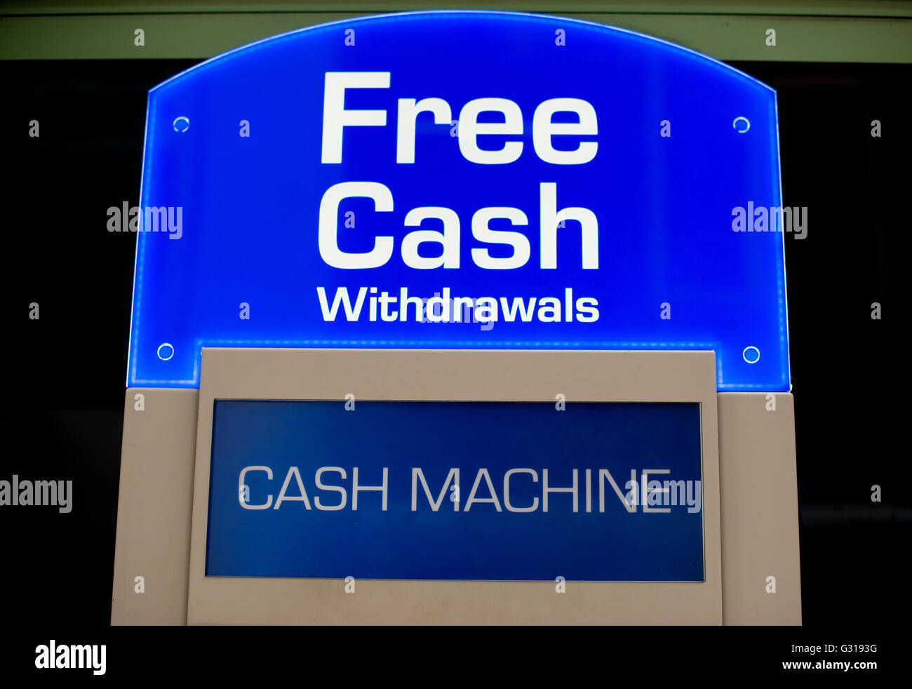 Free cash withdrawals hi-res stock photography and images - Alamy