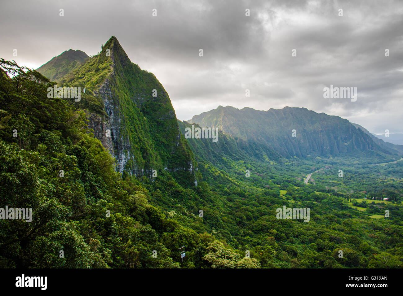 Pali Lookout, Oahu, Hawaii Stock Photo - Alamy