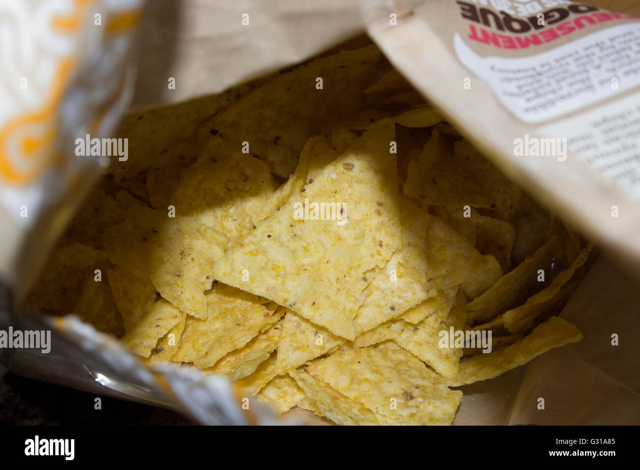 taco chips in a bag,,chips Stock Photo - Alamy