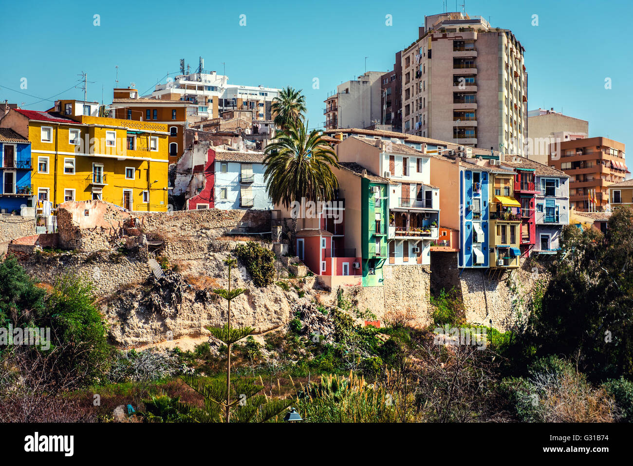 Villajoyosa / La Vila Joiosa town Stock Photo - Alamy
